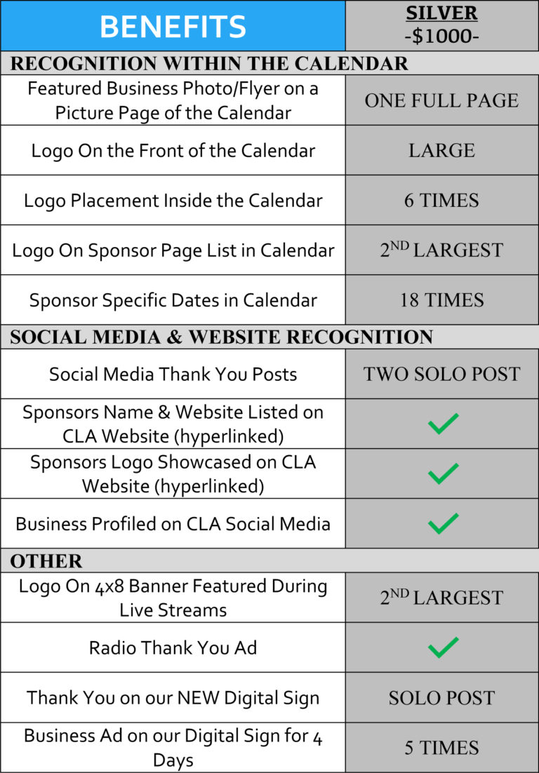 Lottery Cash Calendar – Community Living Access